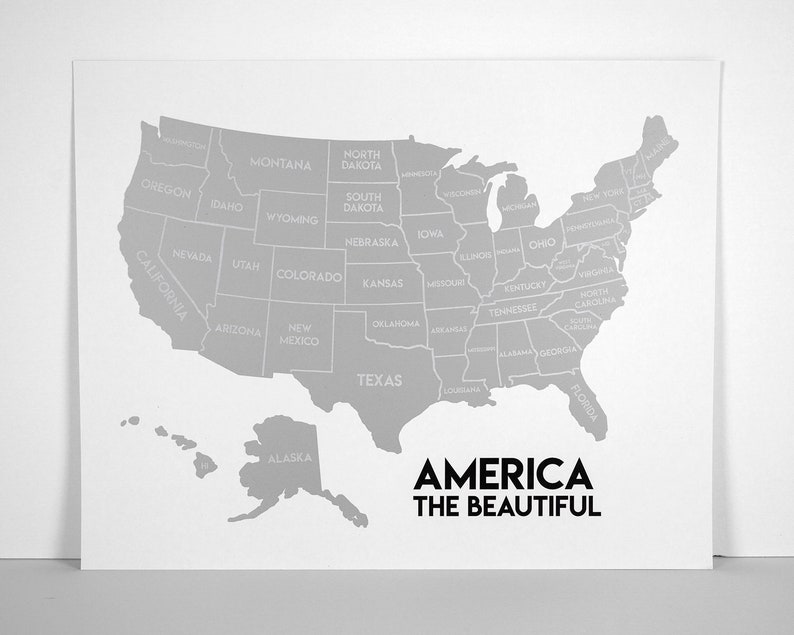 Scratch off United States Map USA Travel Checklist Travel | Etsy