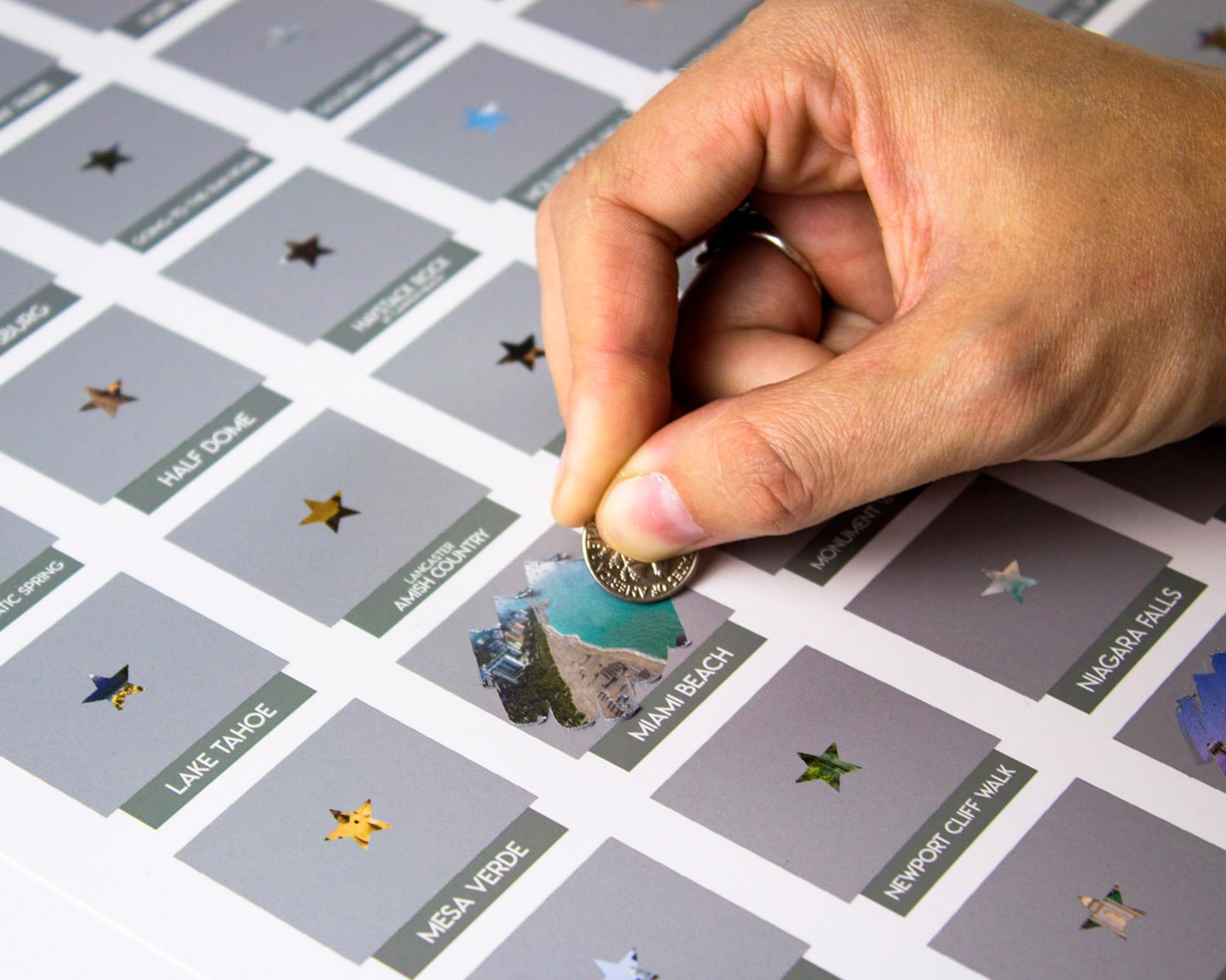 Scratch off Poster for US Sites and Landmarks 16x20 Travel | Etsy