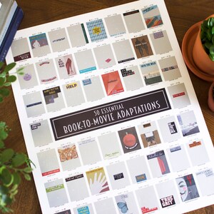 Scratch off Book to Movie Poster – Bucket List – Minimalist Movie ...