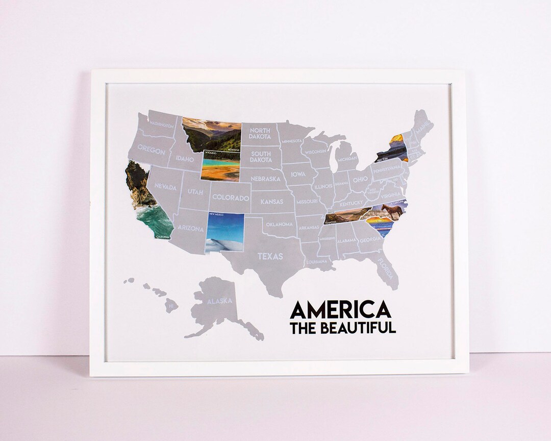 Scratch off United States Map – USA Travel Checklist – Travel Map ...