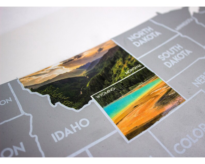 Scratch off United States Map USA Travel Checklist Travel | Etsy