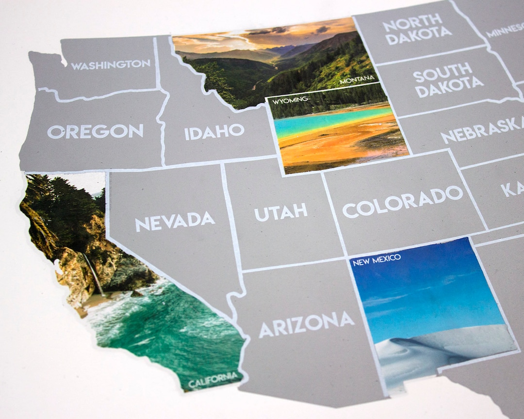 Scratch off United States Map – 50 States Travel Tracker Checklist ...