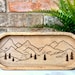 Engraved Mango Wood Tray: Mountain Design, Entry Table Decor - Etsy
