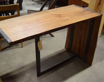 Wood and metal desk | Etsy