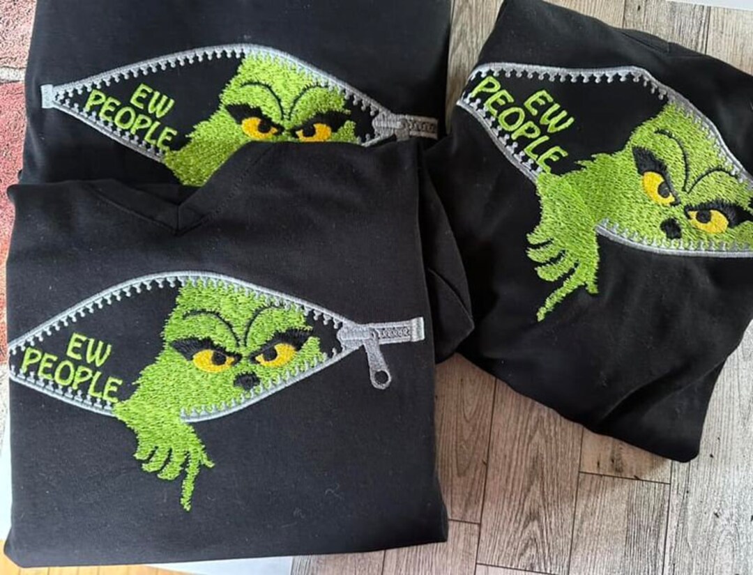 Ew People Stitched Embroidery Design - Etsy