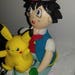 Ash Ketchum with pokemon pikachu cake topper.. get your | Etsy