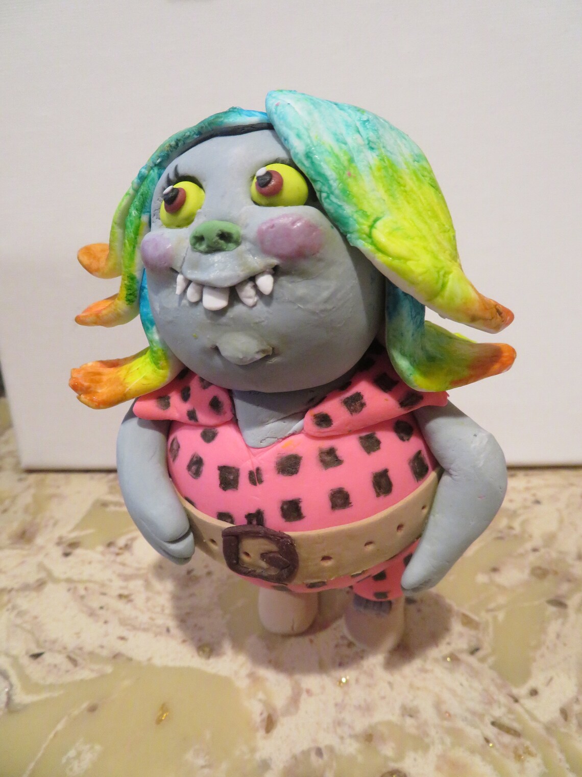 Lady Glitter Sparkles Cake Topper: Vegan Gluten-free Fondant - Etsy