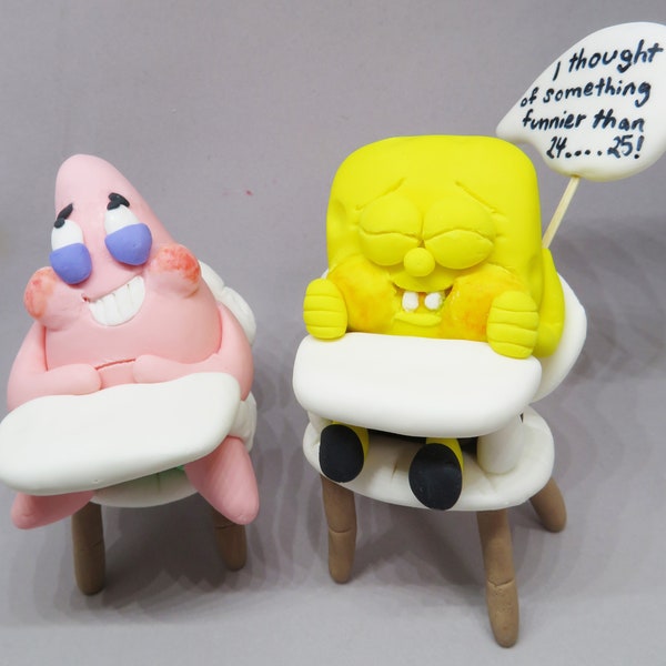Spongebob Patrick Fondant Cake Topper - Etsy