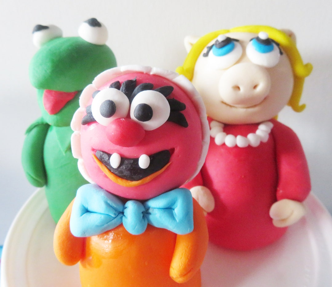 Muppets Wedding Cake Topper. Kermit the Frog, Piggy and Animal Toppers ...