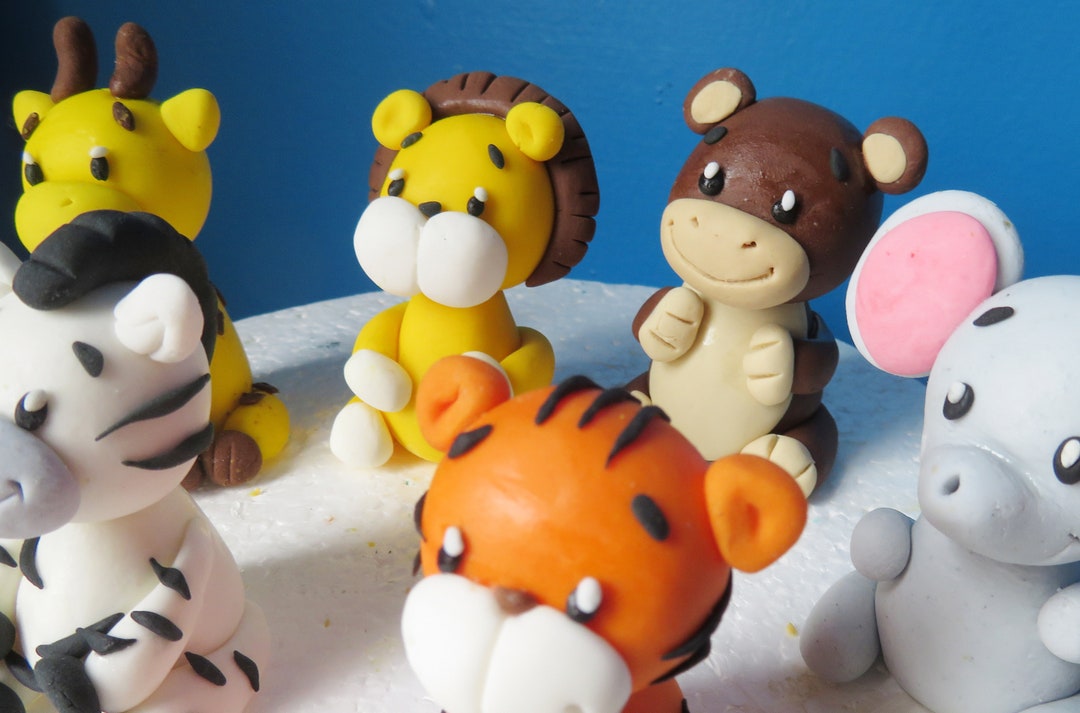 Safari Animal Topper, Jungle Animal Topper, Safari Theme Birthday Party ...