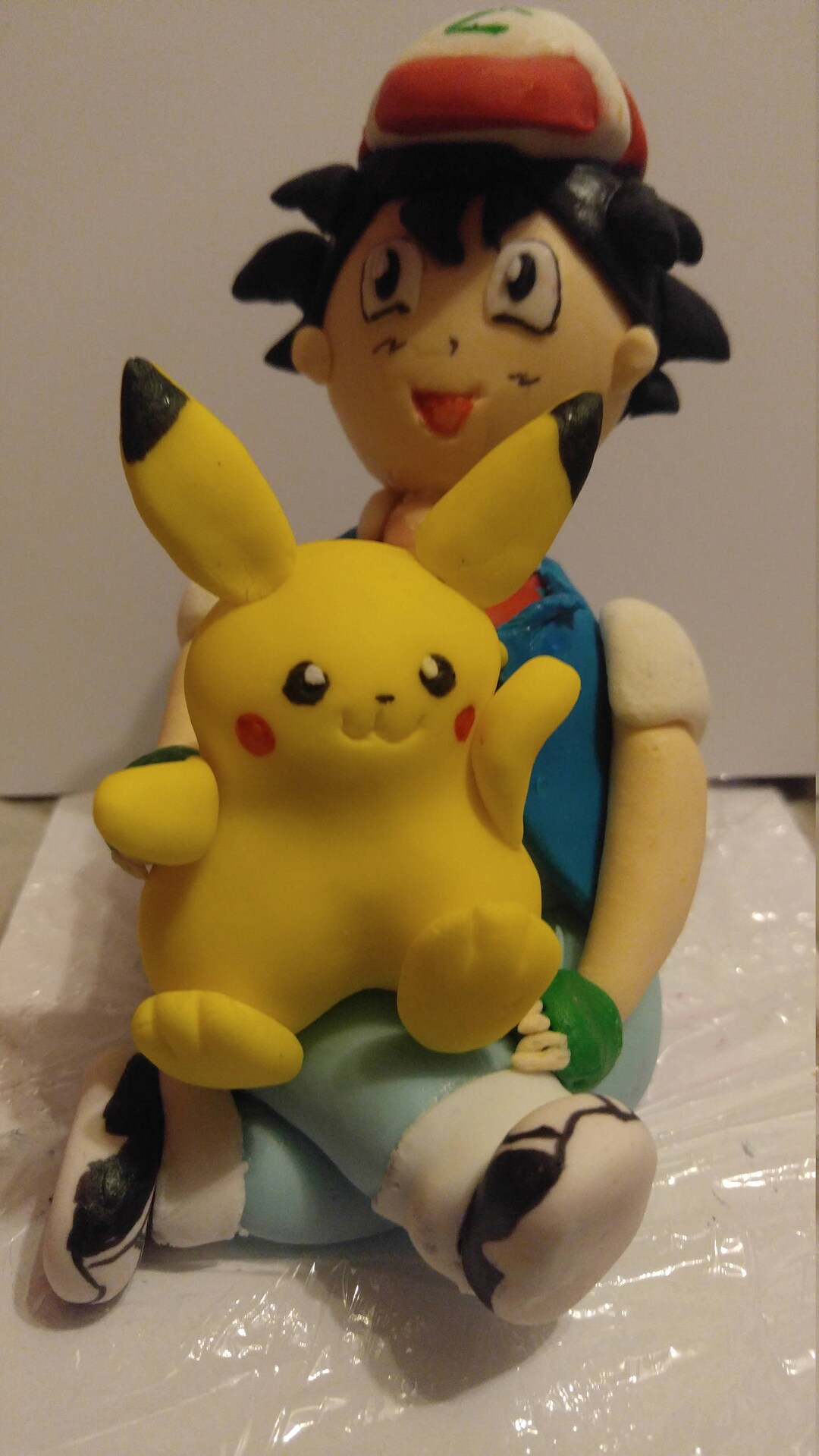 Ash Ketchum With Pokemon Pikachu Cake Topper.. Get Your - Etsy