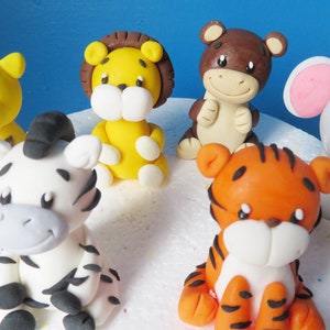 Safari Animal Topper, Jungle Animal Topper, Safari Theme Birthday Party ...