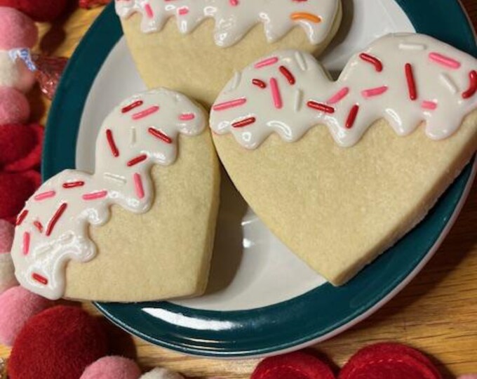 Large Heart Cookies - 1 Dozen - Etsy