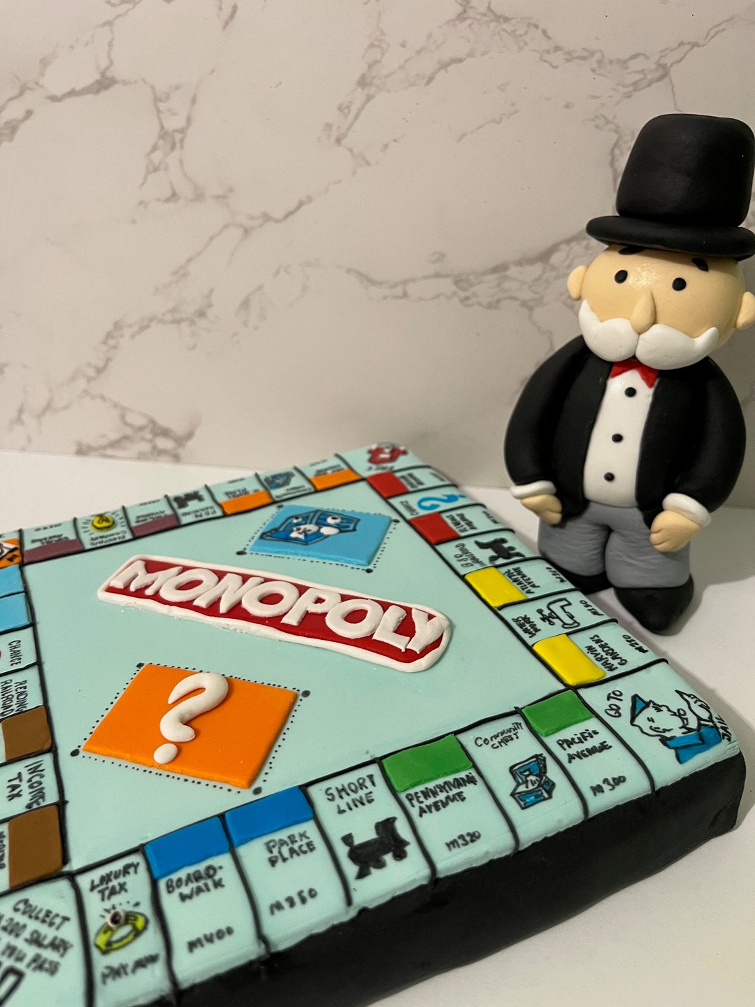 Monopoly Board and Cake Topper. Mr Monopoly Sold Separately - Etsy