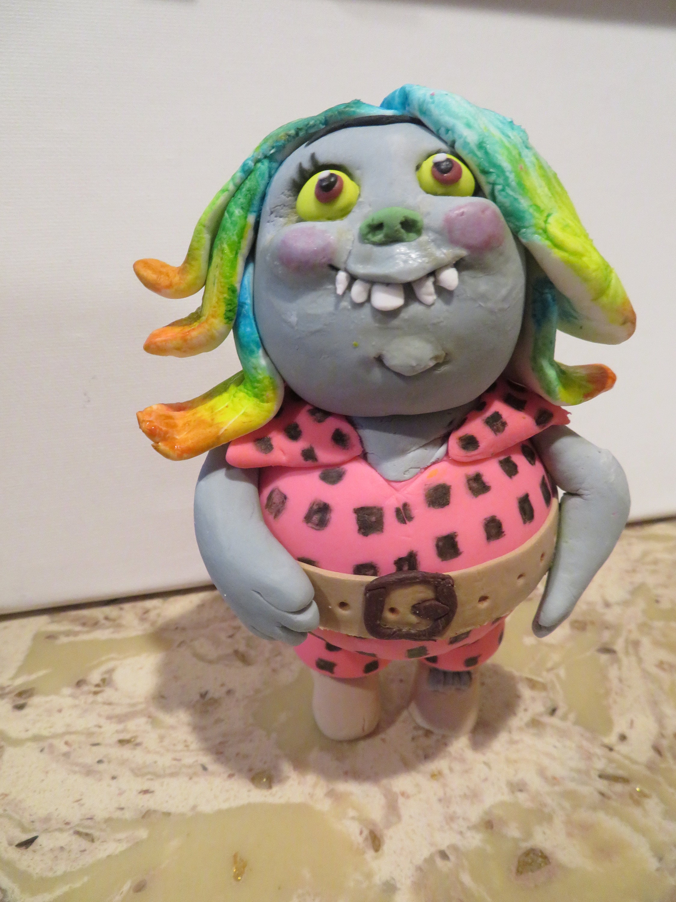 Lady Glitter Sparkles Cake Topper: Vegan Gluten-free Fondant - Etsy