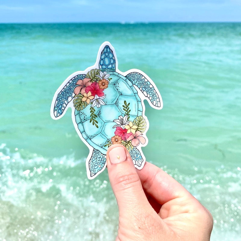 Sea Turtle Decal - Etsy
