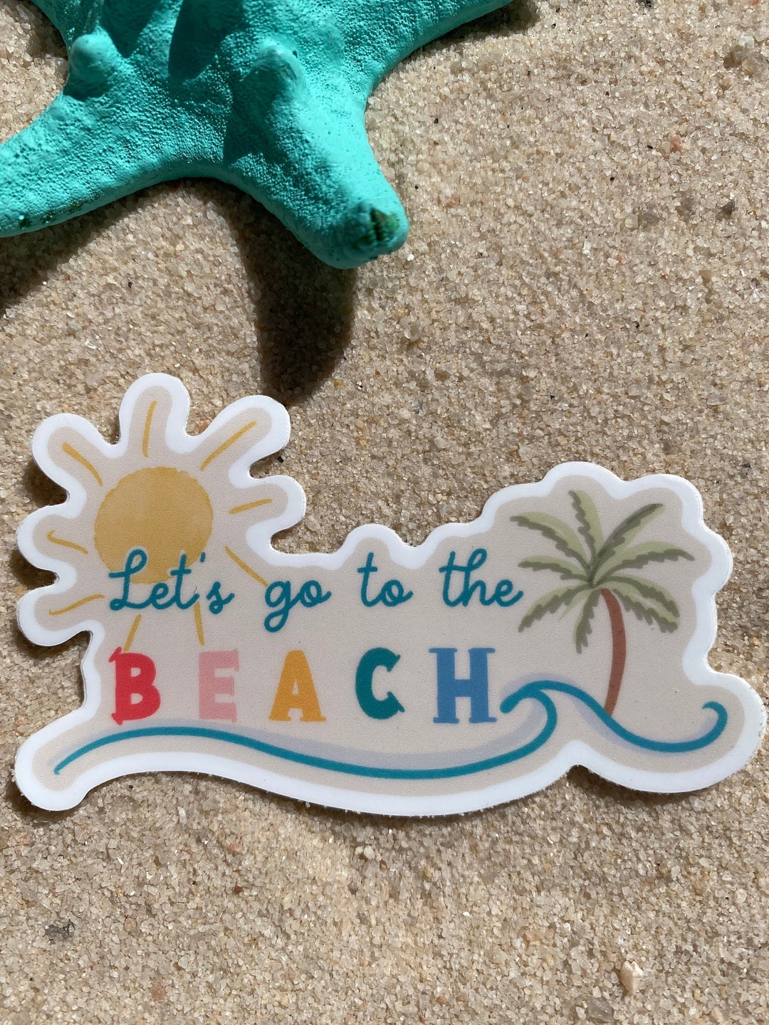Let’s Go to the Beach Sticker - Etsy