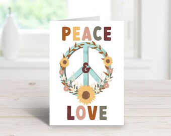 Peace Card | Etsy