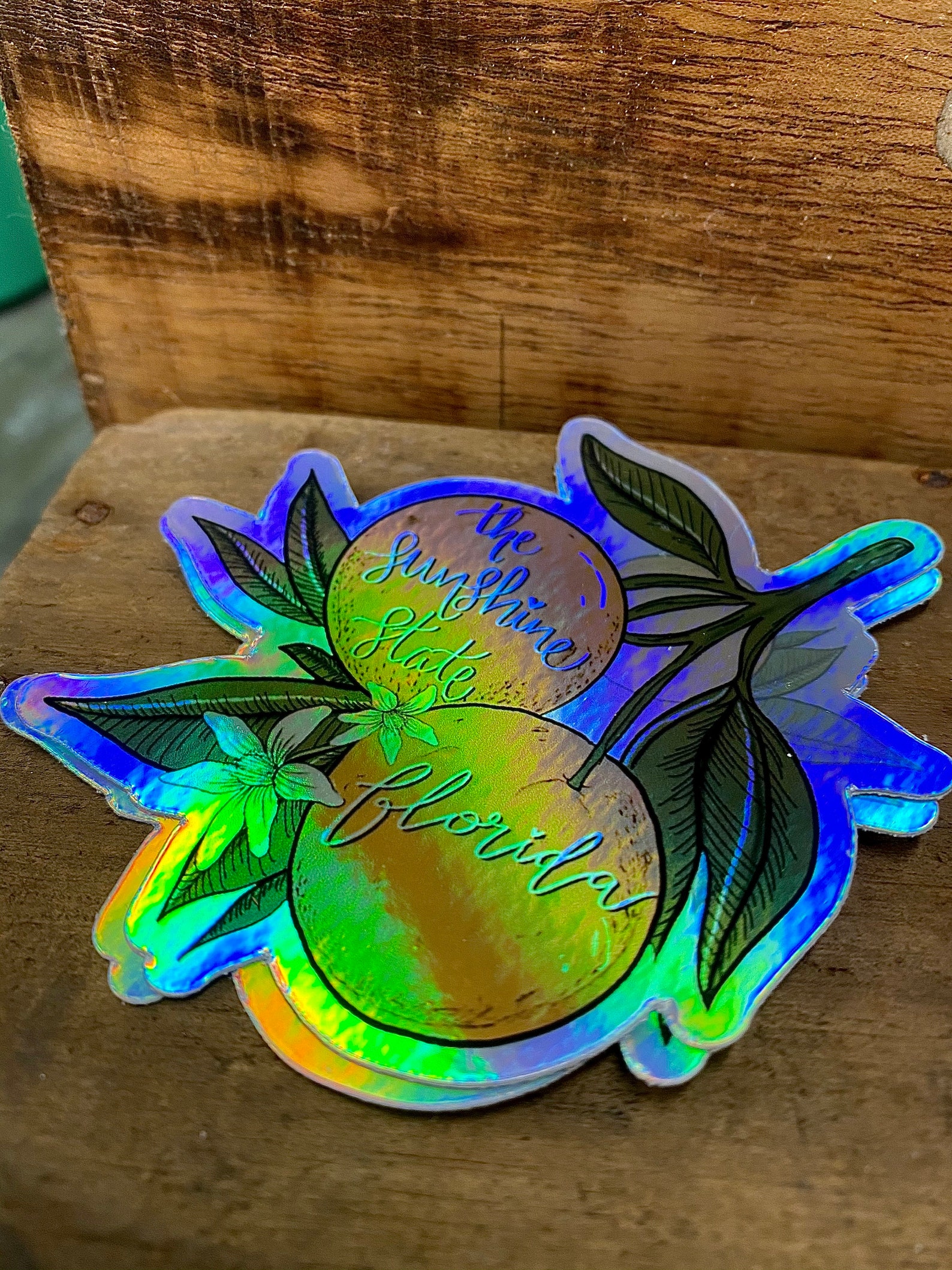 Sunshine State Holographic Sticker | Etsy