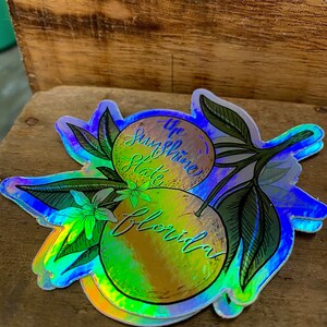 Sunshine State Holographic Sticker - Etsy