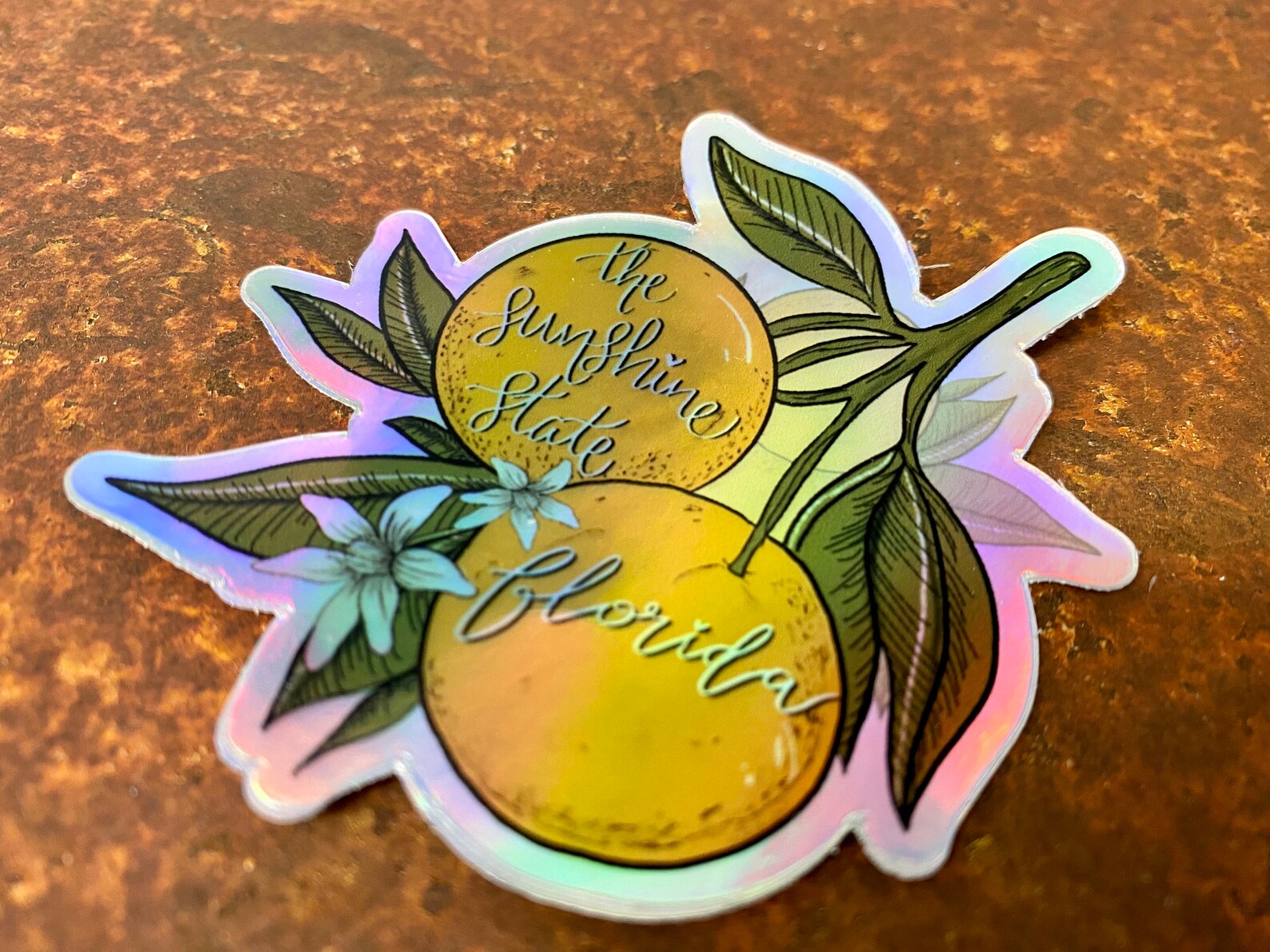 Sunshine State Holographic Sticker | Etsy