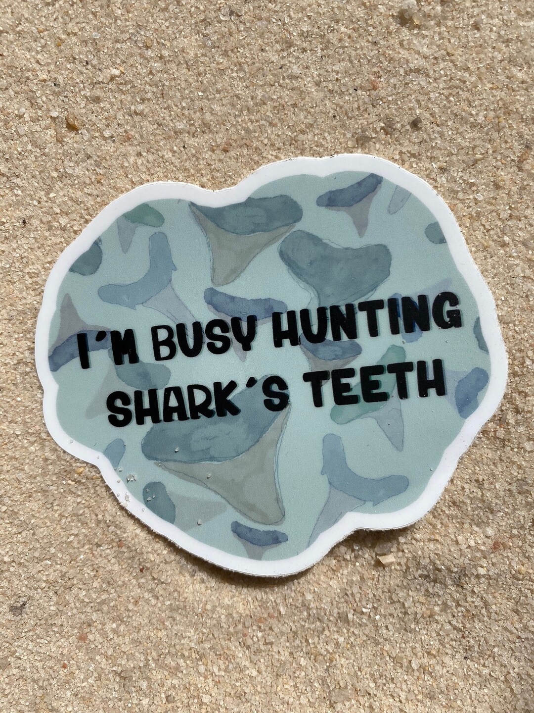 Shark Tooth Hunter Sticker Shark Teeth Florida - Etsy