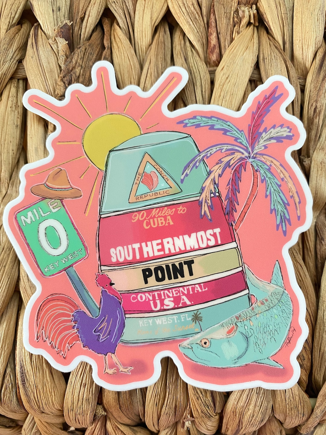 Key West Sticker - Etsy