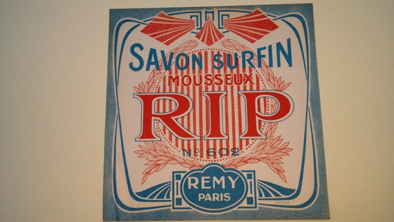 Vintage Label French Soap Label Original Label Antique - Etsy