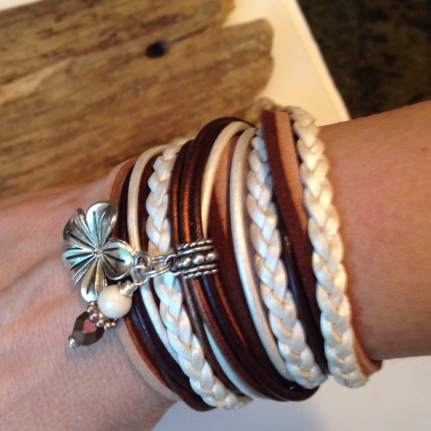 Wrap Bracelet Leather Wrap Bracelet Triple Wrap Custom - Etsy