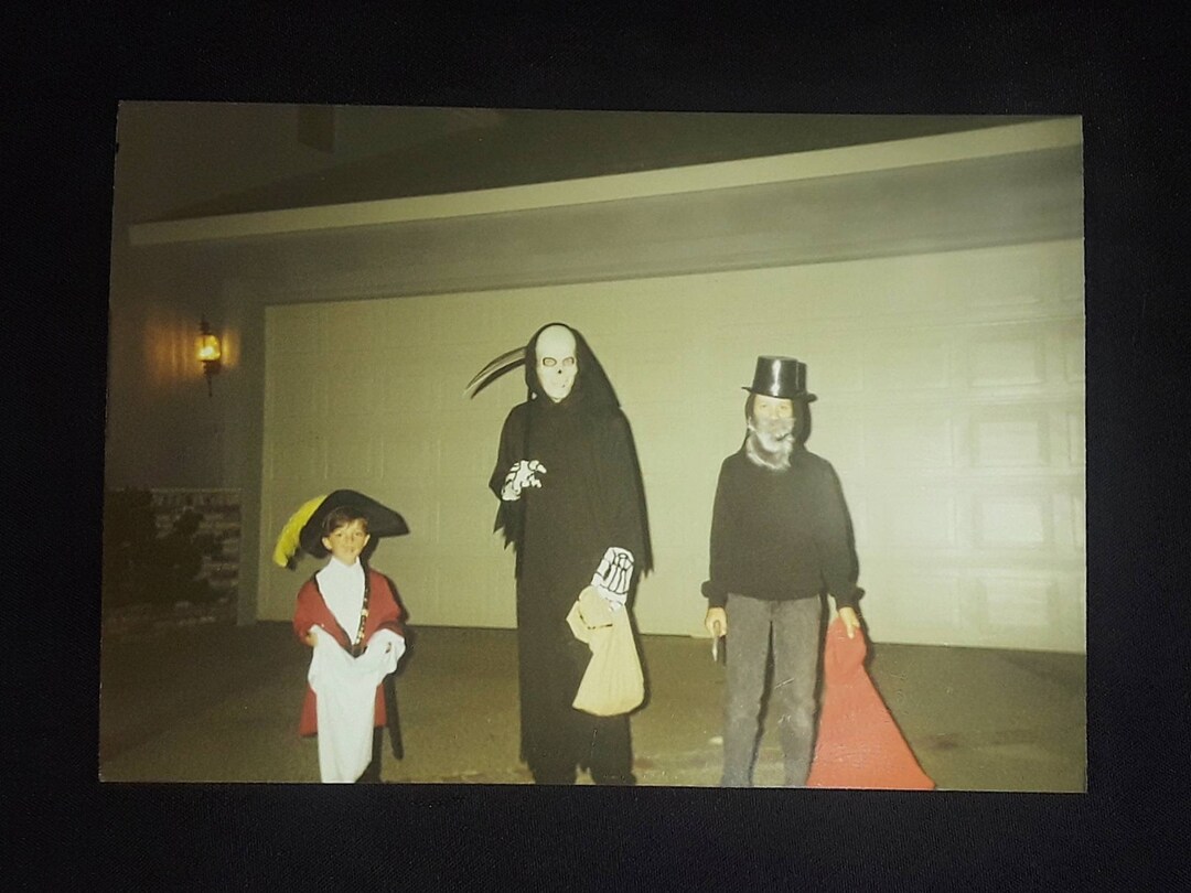 Grim Reaper Gang--1980s Halloween Snapshot, 5" X 3.5" - Etsy