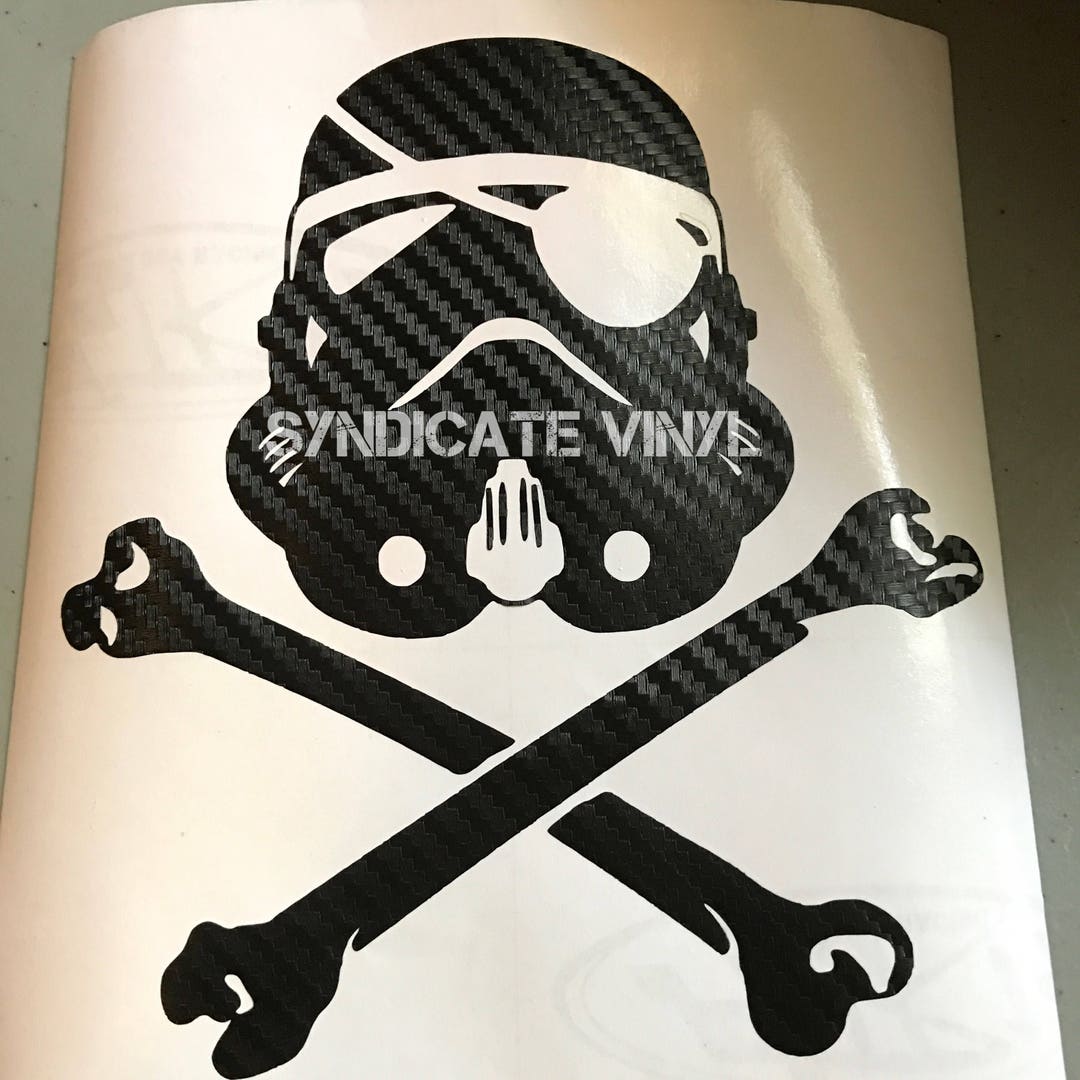 Star Wars Storm Trooper Pirates Crossbones Vinyl Decal - Etsy