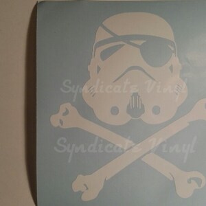 Star Wars Storm Trooper Pirates Crossbones Vinyl Decal - Etsy