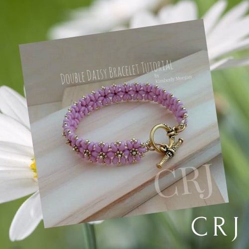 Double Daisy Bracelet Tutorial Instant Download Pdf Bead - Etsy