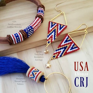 U.S.A. Miniature "thread Spool" Peyote Pattern Instant Down Loading PDF ...