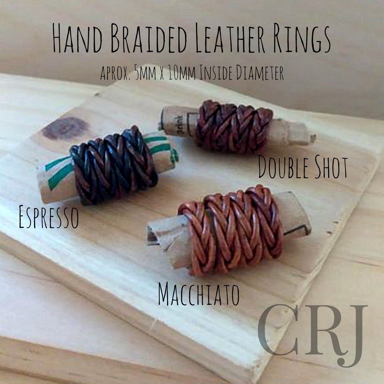Hand Braided Leather Spacers Set of 4 for Use With 5x10 - Etsy