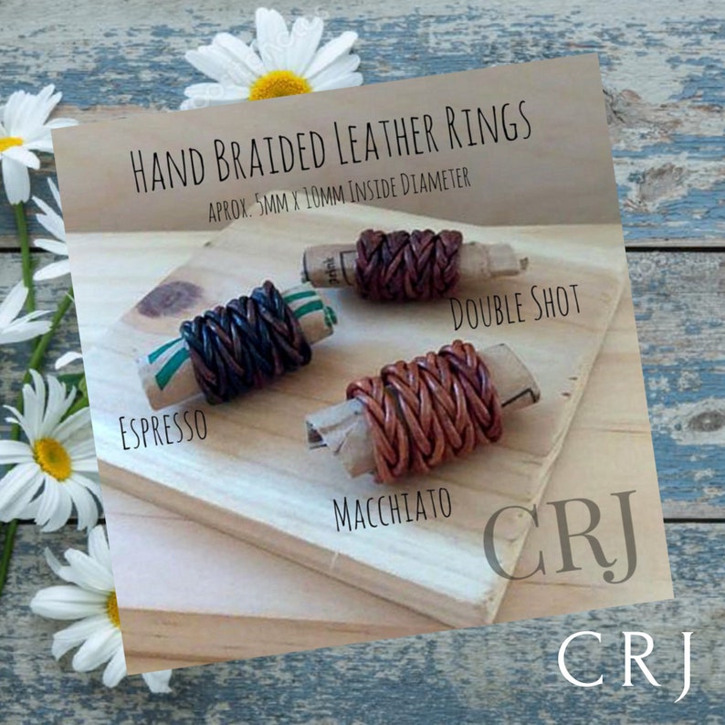 Hand Braided Leather Spacers Set of 4 for Use With 5x10 - Etsy