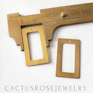 Rectangle Frame, Brass 32mmx18mm Sold in Pairs - Etsy