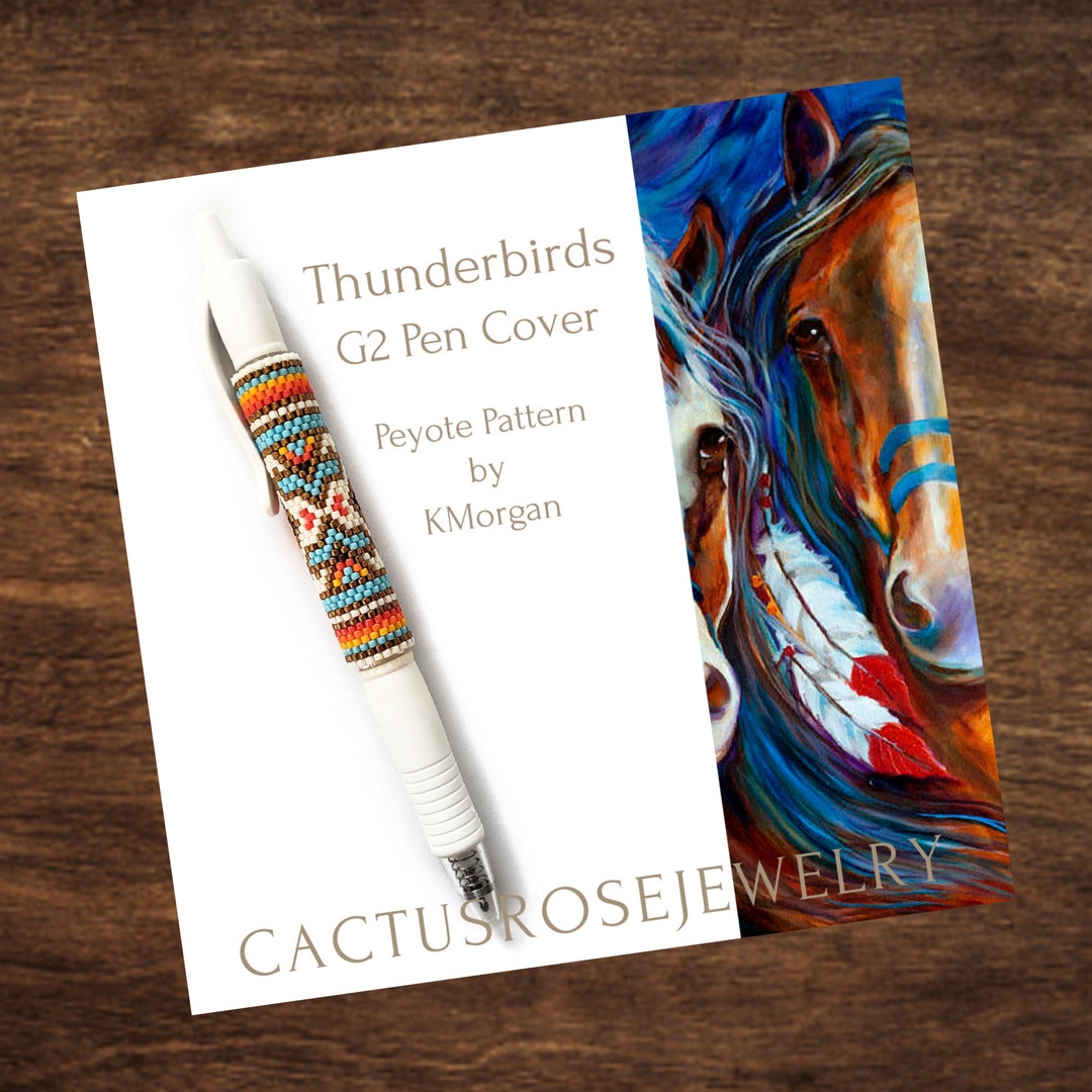 Apache Thunderbirds, Odd Count Pen Cover Pattern, Wrap, Bead Weaving ...