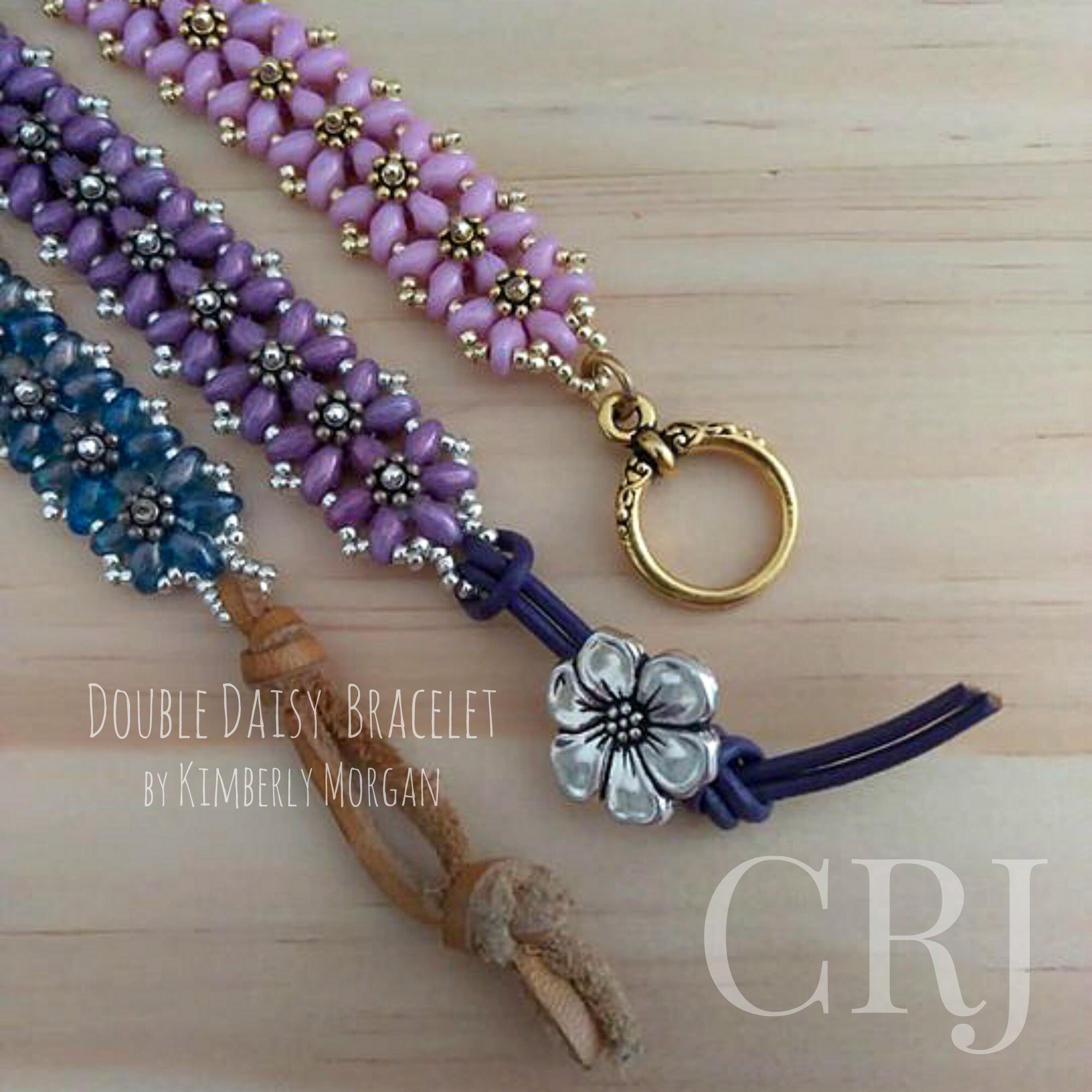 Double Daisy Bracelet Tutorial Instant Download Pdf Bead Weaving - Etsy