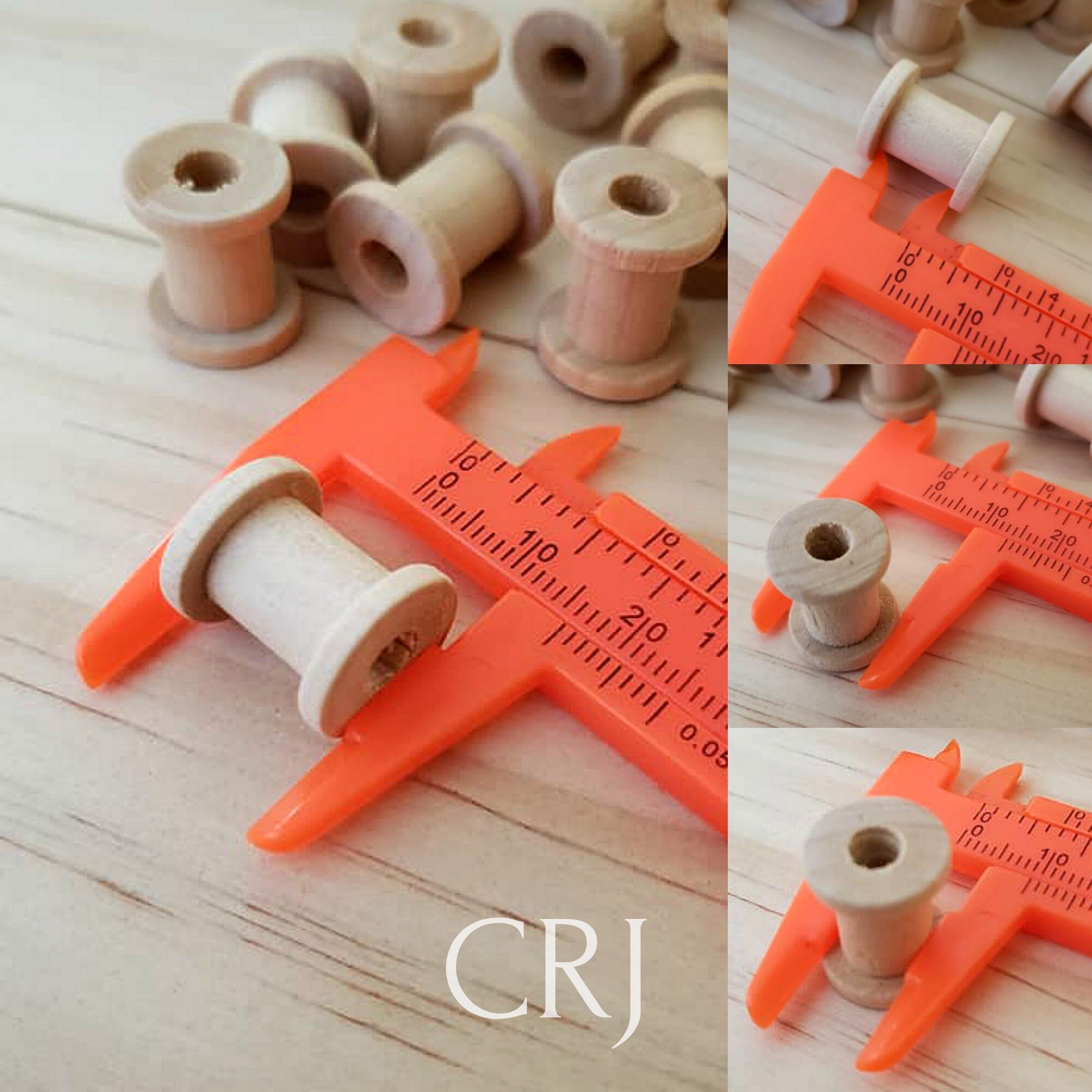 New Miniature Wood "thread" Spools Approx. 16mm and Older Discontinued ...