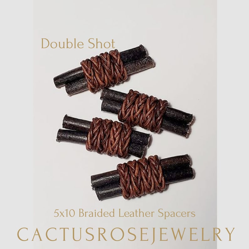 Hand Braided Leather Spacers Please Read Information in the Description ...
