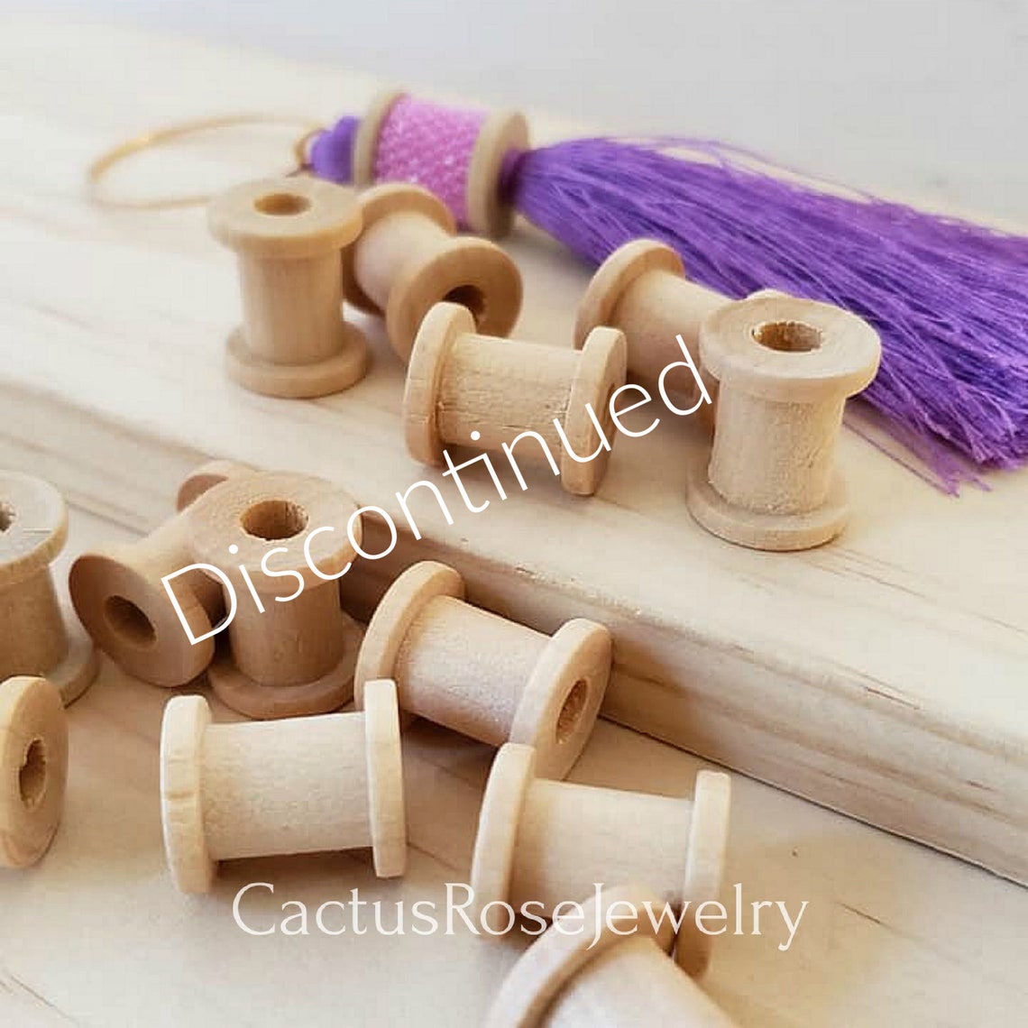New Miniature Wood "thread" Spools Approx. 16mm and Older Discontinued ...