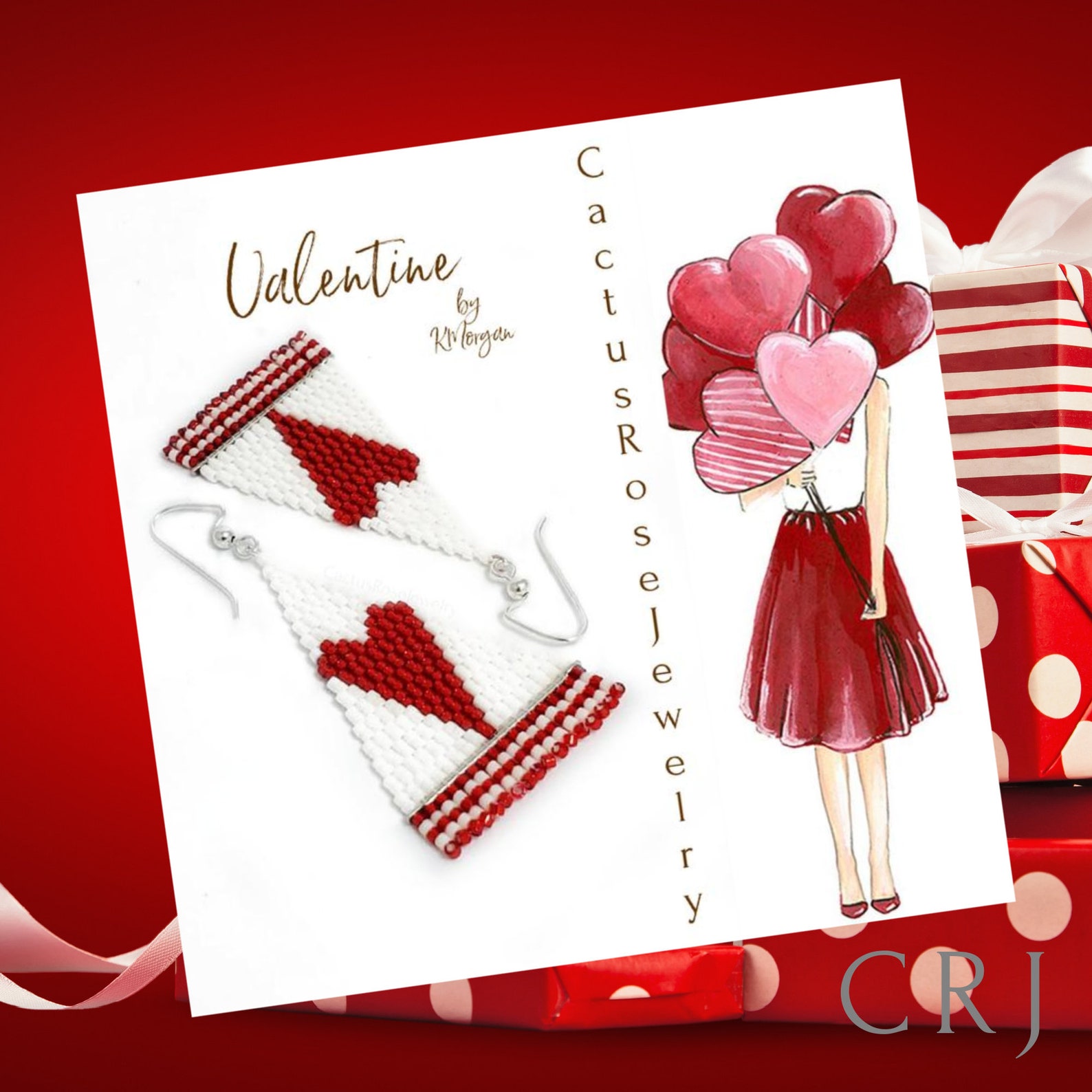 Valentine Triangle Compilation Earrings Ready to Wear - Etsy