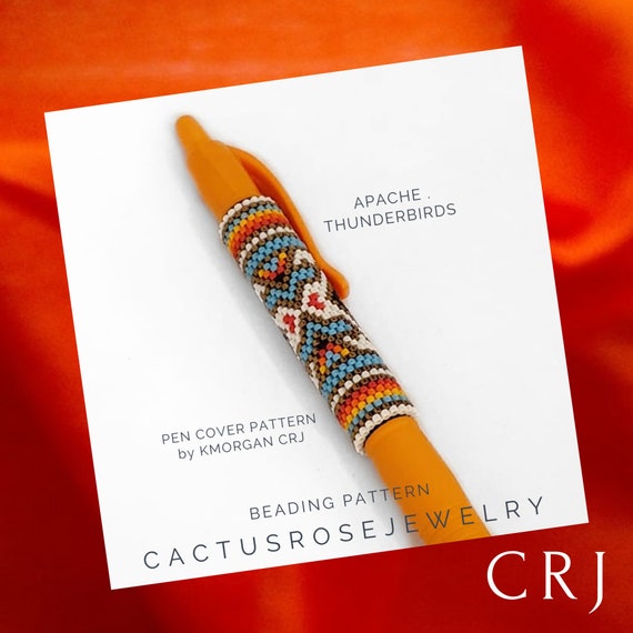 Apache Thunderbirds Odd Count Pen Cover Pattern Wrap Bead | Etsy