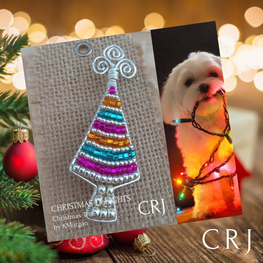 Wire Wrapping Christmas Tree Kit..."christmas Delights" 1 Pre-made ...