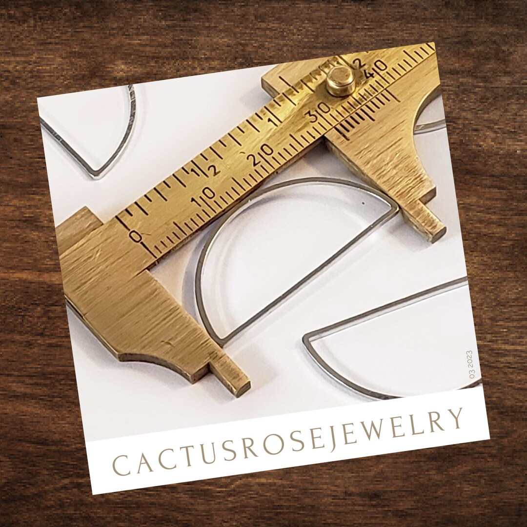 15x30mm Silver Tone Half Circle Geometric Connector, Link - Etsy