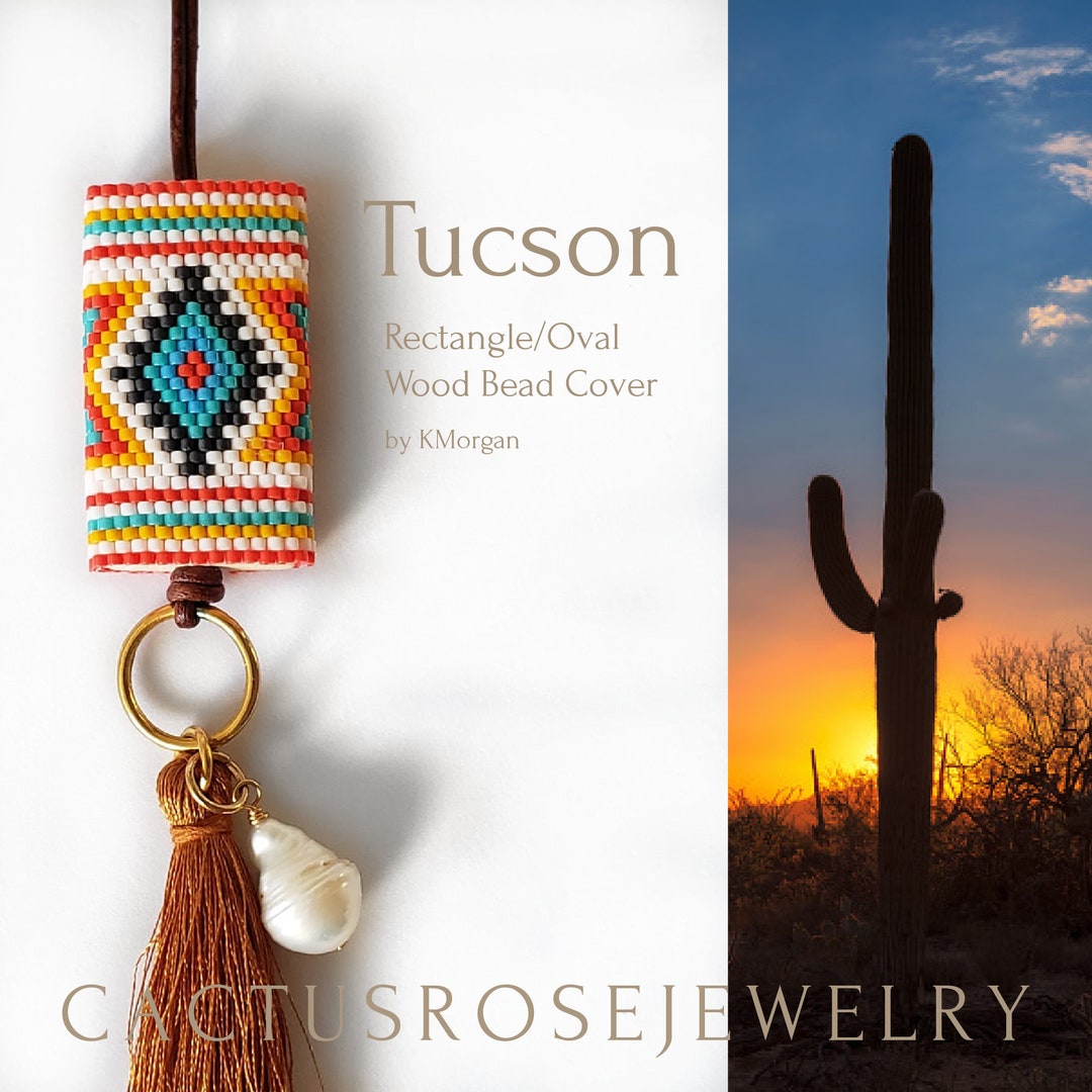 Tucson Bead Cover Pattern Using the NEW 20x40 Rectangle Wood Bead by ...
