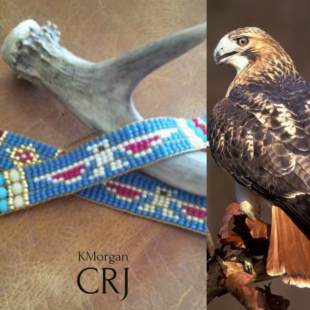 Red Hawk Seed Bead Looming Pattern - Etsy