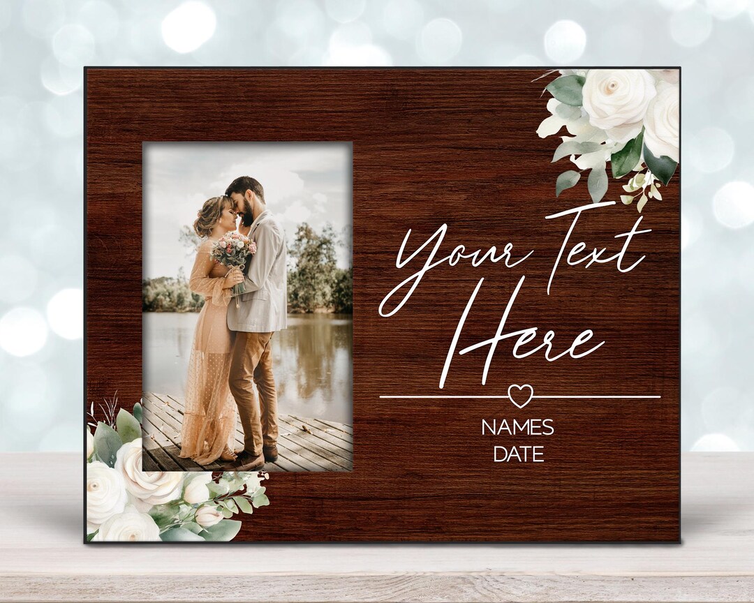 Personalized Photo Frame: Custom Text Gift (4x6 Photo) - Etsy