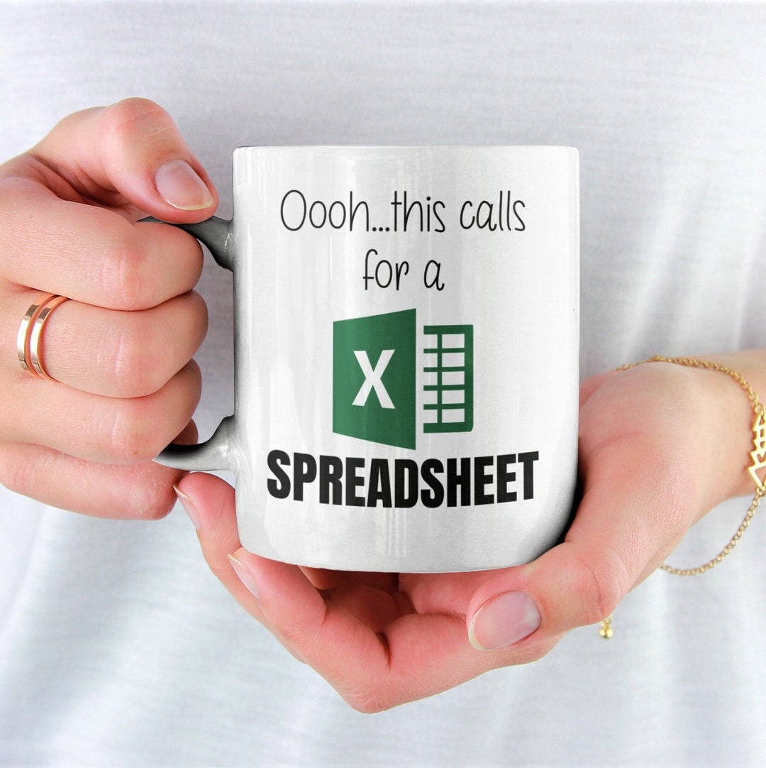 Funny Spreadsheet Mug: Accountant CPA Gift, Work Humor - Etsy